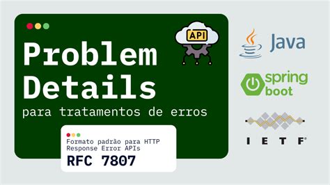 Tratando Erros No Spring Boot Com O Padrão Rfc 7807 Problem Details