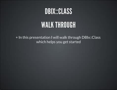dbix class walkthrough bangalore pm ppt
