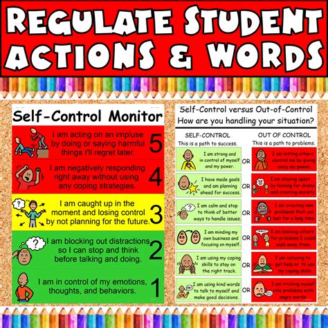 Self Control Autism Monitor Visual And Teaching Tool Self Control
