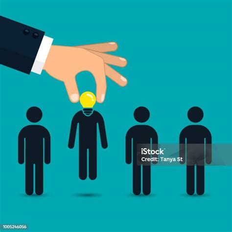 작업 개념에 대 한 가장 적합 한 후보를 선택 손 따기 사업가 벡터 일러스트 레이 션입니다 개념에 대한 스톡 벡터 아트 및 기타 이미지 Istock