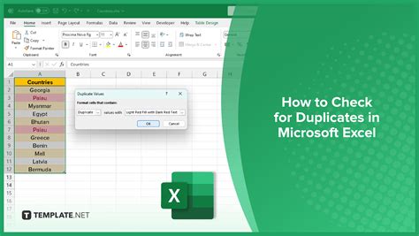 How To Check For Duplicates In Microsoft Excel