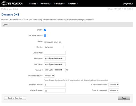 Teltonika Free Dynamic Dns Service Dynu
