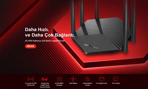 Mercusys Mr G Ac Mbps Wireless Dual Band Gigabit Fiyat