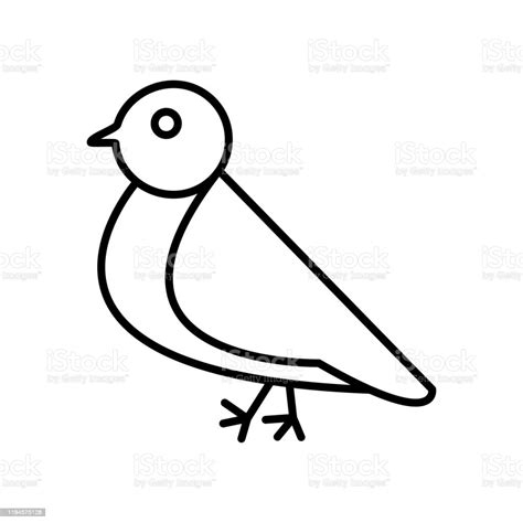 검은 색과 흰색 작은 작은 작은 간단한 선형 아이콘은 흰색 배경에 아름다운 축제 새해 크리스마스 불핀치 작은 새 벡터 일러스트레이션 겨울에 대한 스톡 벡터 아트 및 기타