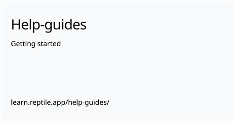 Getting Started On CMS Help Guides