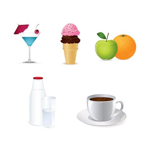 Premium Vector Food Vector Set Collection Vector Illustration
