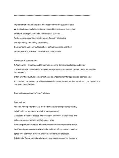 Implementation Architecture Pdf Client Server Model System