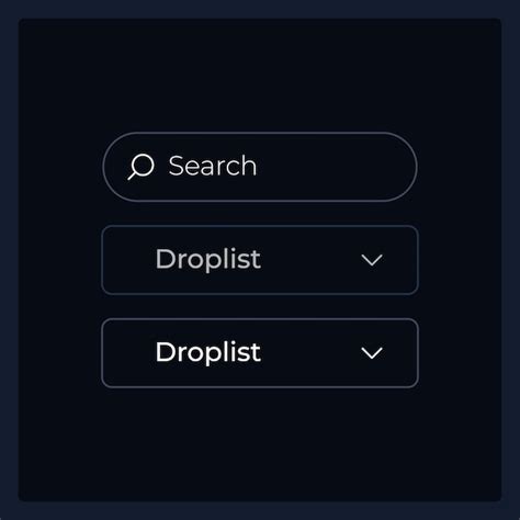 Premium Vector Drop Down List UI Elements Kit