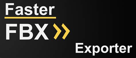 Faster FBX Exporter Add On Fork Released Scripts And Themes