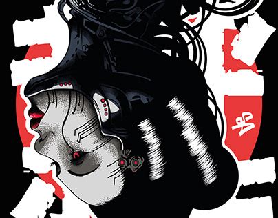 Ghost In The Shell Vector Illustration On Behance