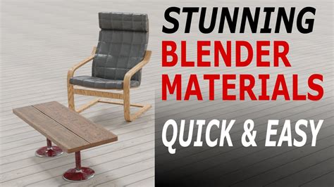 Quick And Easy Stunning Blender Materials Using Blenderkit Youtube