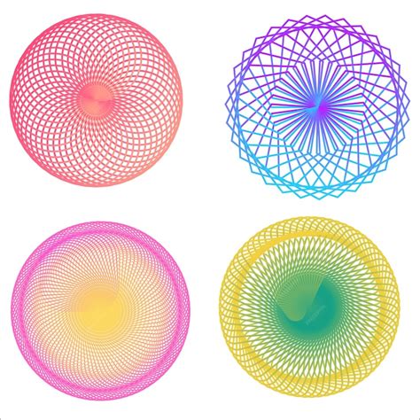 Premium Vector Spirograph Patterns