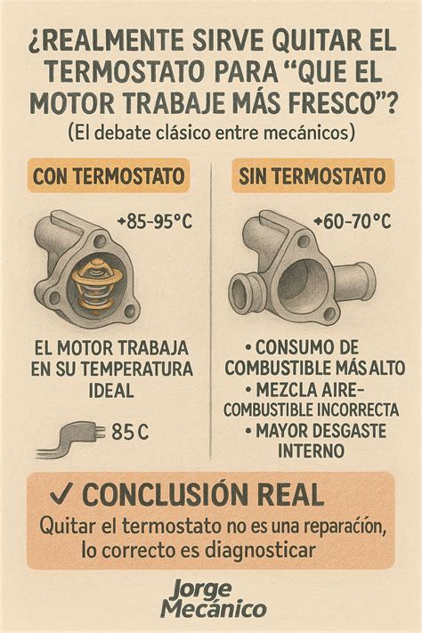 Mecánica ⚠️ ¿realmente Sirve Quitar El Termostato Para “que El Motor