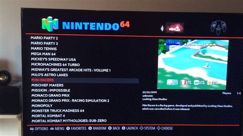 Retropie N64 Game List Youtube