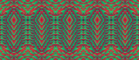 착시와 패턴입니다 초록 물결 모양 배경입니다 미래 벡터 일러스트입니다 3차원 형태에 대한 스톡 벡터 아트 및 기타 이미지 3차원 형태 가리기 과학 Istock