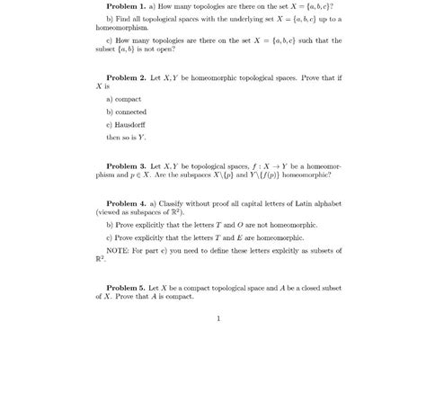 Solved Problem 1 A How Many Topologies Are There On The