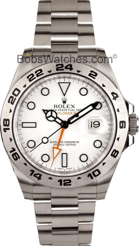 Rolex Explorer 2 White Dial 216570 100 Authentic Rolex At Bobs Watches