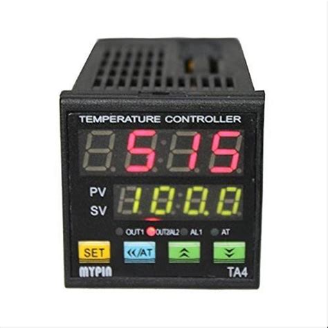 Control De Temperatura AGPtek Digital Doble Pantalla PID TA4 SNR K Termopar Salida De Alarma