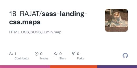 Github 18 Rajatsass Landing Cssmaps Html Css Scssuiminmap