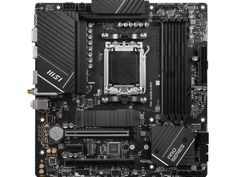 Msi Pro B650m A Wifi Am5 Amd B650 Sata 6gb S Ddr5 Ryzen 7000 Micro Atx Motherboard
