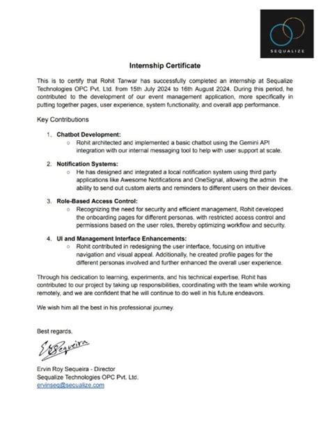 Rohit Tanwar On Linkedin 🌟internship Completion Announcement🌟 Im Excited To Share That I Have