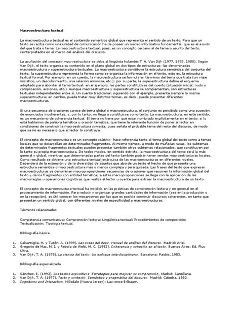 Pdf Macroestructura Textual Dokumen Tips