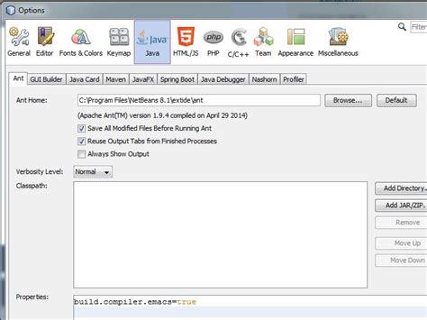 Java How Can I Find The Ant Version Used In Netbeans Stack Overflow