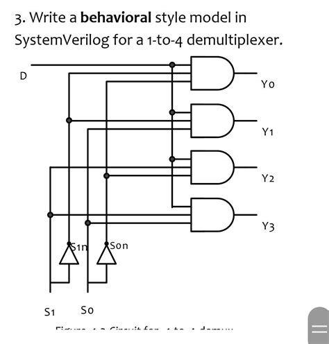 Solved 3 Write A Behavioral Style Model In