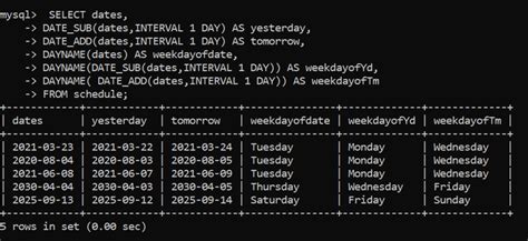 Sql Query To Get Yesterday And Tomorrow Geeksforgeeks