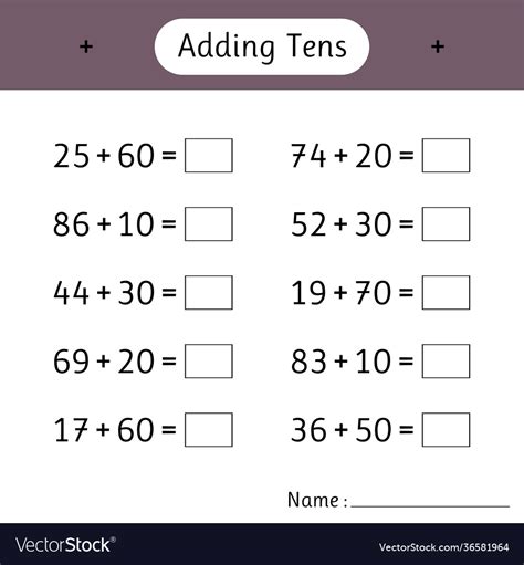 Adding To Ten Worksheets