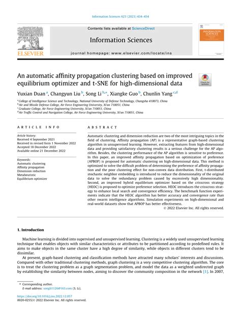 PDF An Automatic Affinity Propagation Clustering Based On Improved