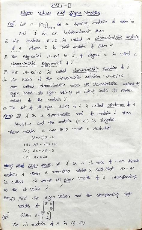 Solution Mathematics Eigen Values Eigen Vectors Studypool
