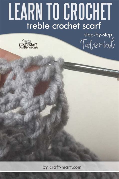 Learn How To Crochet Fast Treble Crochet Scarf Craft Mart
