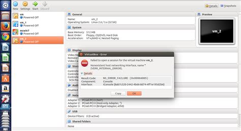 Appliance Failed To Open A Session Of Vrtual Machine Non Existent Host Networking Interface