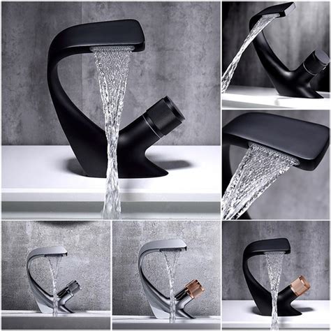 New Modern Waterfall Faucet Luxury Basin Faucet Bathroom Faucet Deck