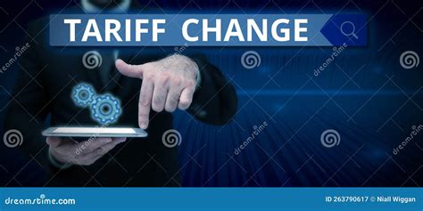 Hand Writing Sign Tariff Change Conceptual Photo Amendment Of Import