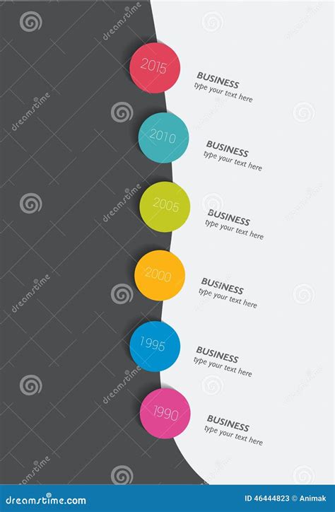 Timeline Paper Concept Stock Vector Illustration Of Line 46444823