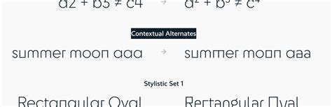 Css Font Features Opentype Features Denis Bouquet