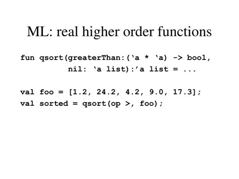 Ppt Functional Programming Constructs For Manipulating Functions