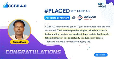 Nxtwave On Linkedin Ccbp Nxtwave Techjob Career Softwarejob Transformation Success