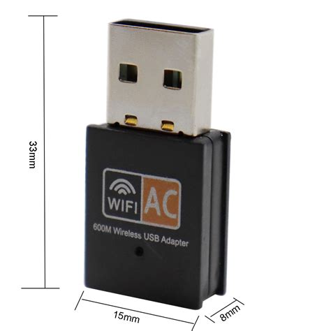 Adaptador Wi Fi Usb Sem Fio Mbps Dongle Placa De Rede Pc Banda Dupla Wifi Ghz Ghz Lan