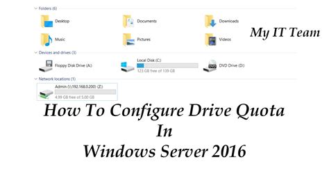how to configure drive quota disk quota in windows server 2016 urdu