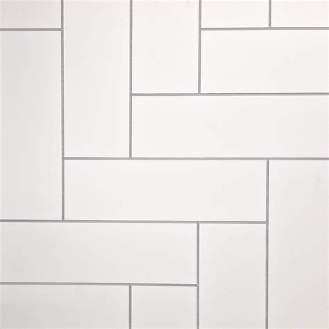 White Straight Herringbone Megaboard Grout Line 1m Wide Pvc Wall Panels