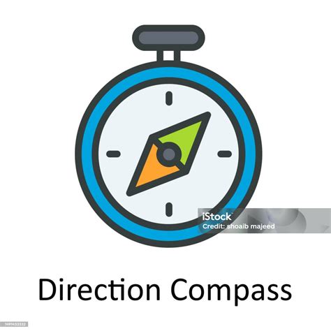 방향 나침반 벡터 채우기 윤곽선 아이콘 디자인 그림입니다 흰색 배경에 위치 및 지도 기호 Eps 10 파일 0명에 대한 스톡