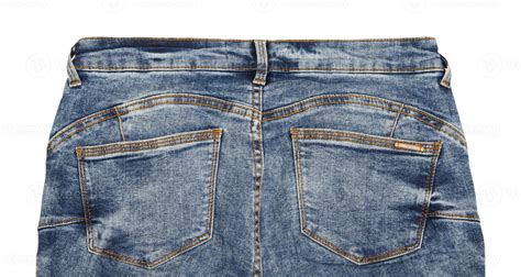 Rear View Denim Jeans Close Up Isolated On White Background 16693525