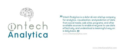 Were Excited To Share The Launching Of Intech Analytica Ia Addis