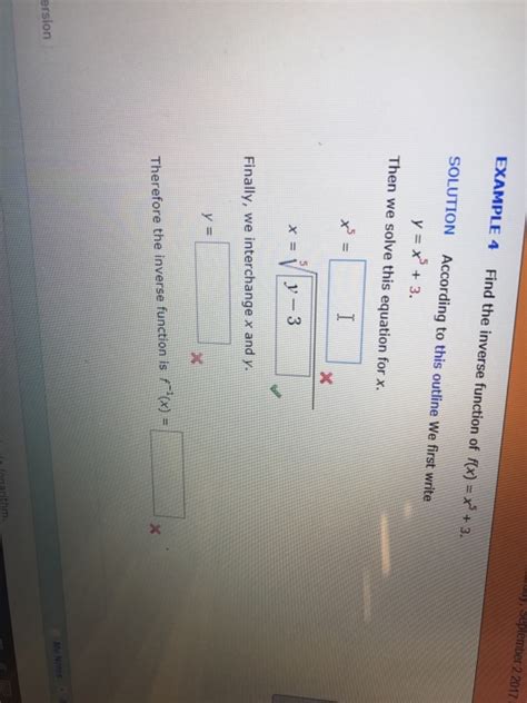 solved example 4 find the inverse function of f x xs 3