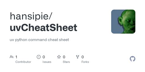 Github Hansipieuvcheatsheet Uv Python Command Cheat Sheet Github Hansipieuvcheatsheet Uv Python Command Cheat Sheet