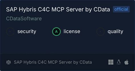 Score Sap Hybris C4c Mcp Server By Cdata Glama