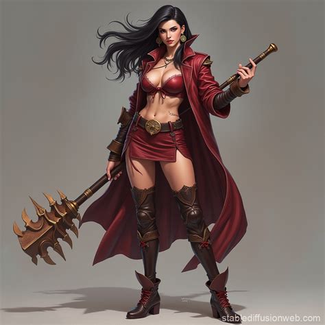 Fantage Art Character Woman Fighter Stable Diffusion Online